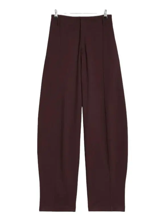 LEMAIRE Relaxed Volume Trousers - Dark Cherry