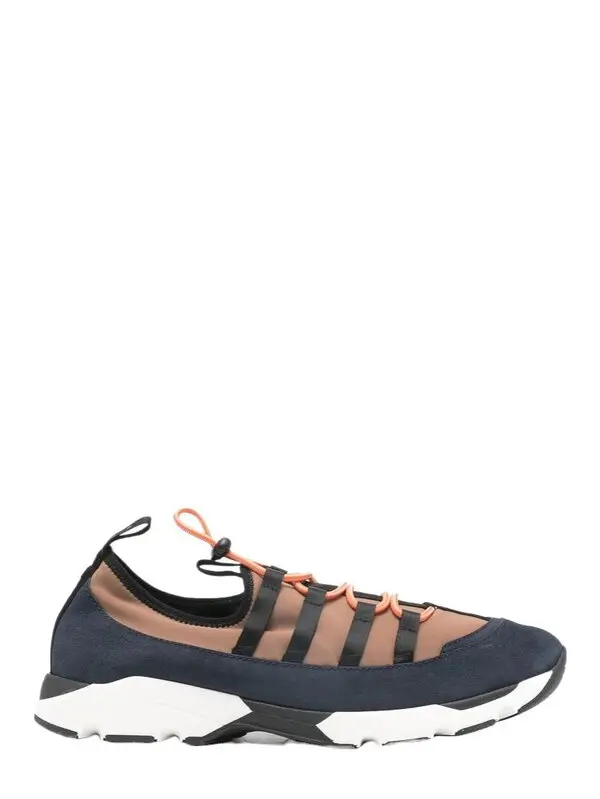 Marni Logo Printed Lace-up Sneakers - Black