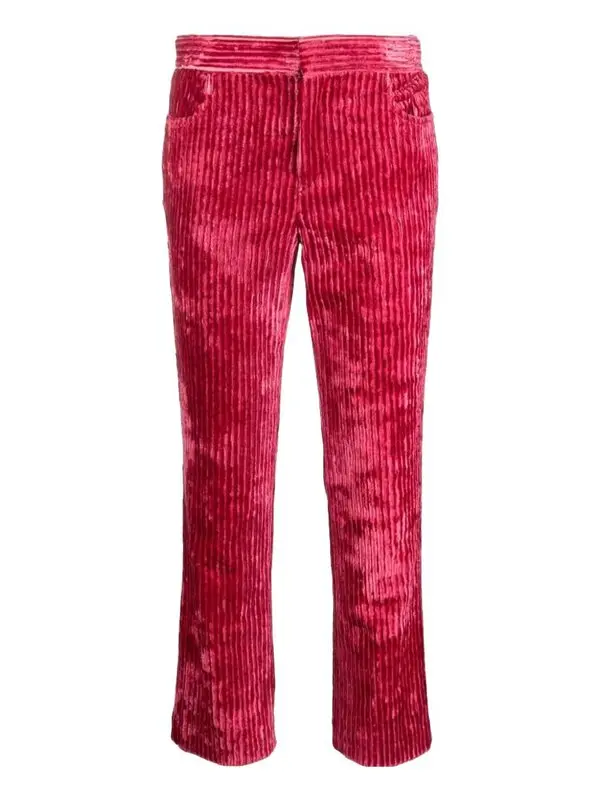 Isabel Marant Étoile Mid-rise Corduroy Trousers - Red