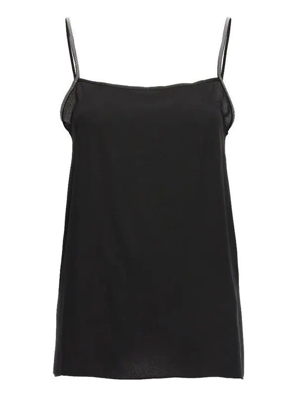 Fabiana Filippi Logo Sling Top - Black