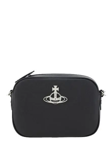 VIVIENNE WESTWOOD Anna Orb Plaque Camera Bag - Black