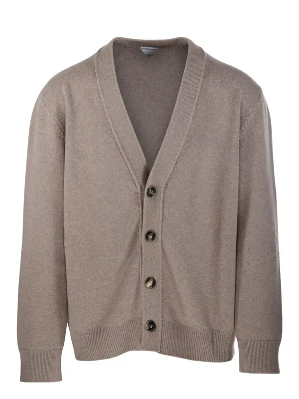 Bottega Veneta Long-sleeved Cardigan - Gray