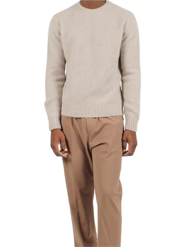 Herno Crewneck Knitted Jumper - Nude