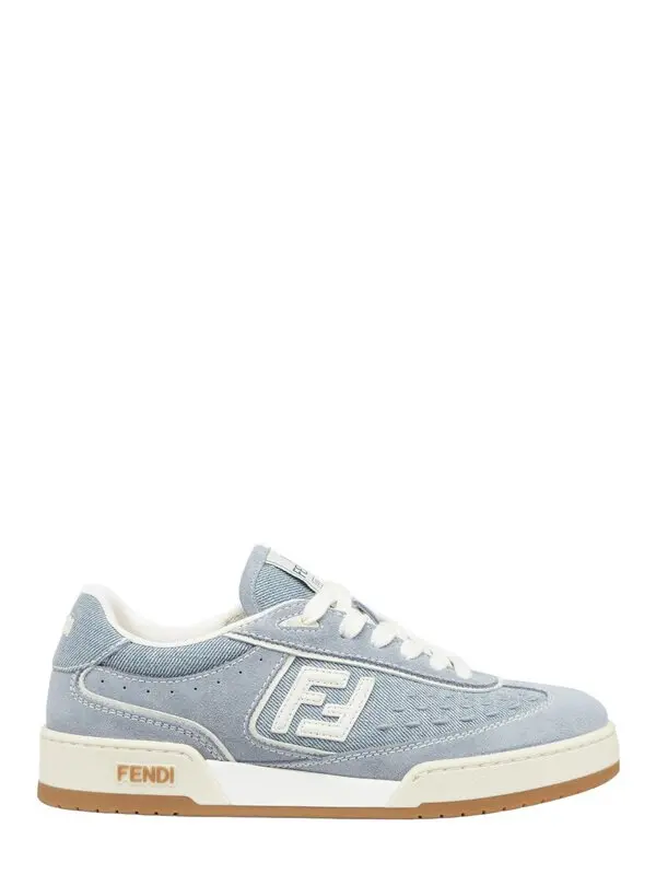 Fendi Match Low-top Sneakers - Light Blue