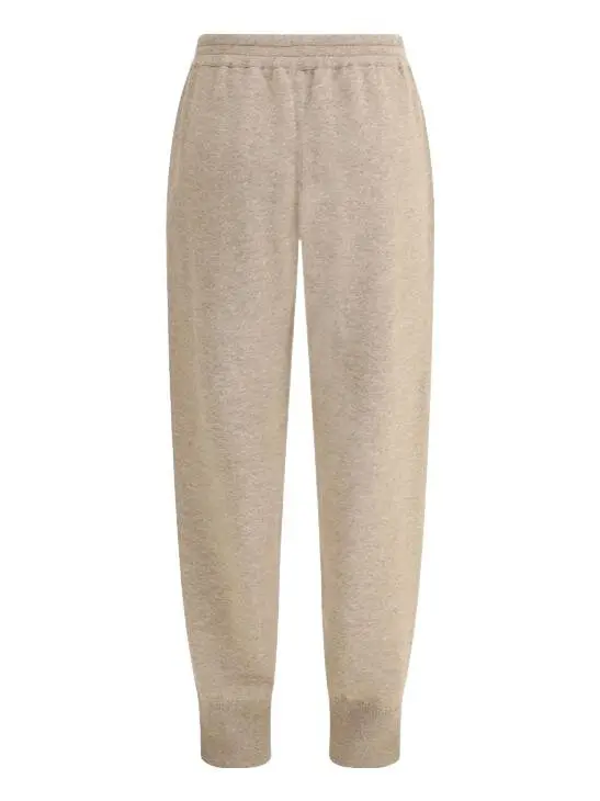 Brunello Cucinelli Tapered Leg Pants With Elastic Waist - Nude