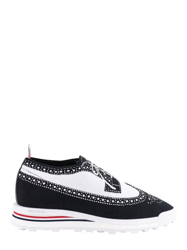 Thom Browne Longwing Brogue Lace-up Sneakers - Black