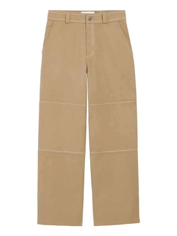 Ami Worker Trousers - Taupe