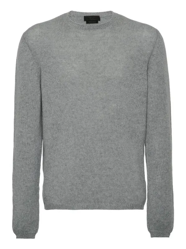 Prada Cashmere Crew Neck Sweater - Slate Grey
