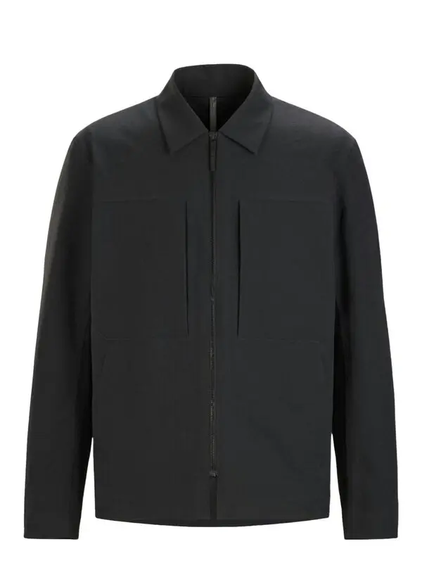 Veilance Arc" Zip Front Shirt Jacket - Black
