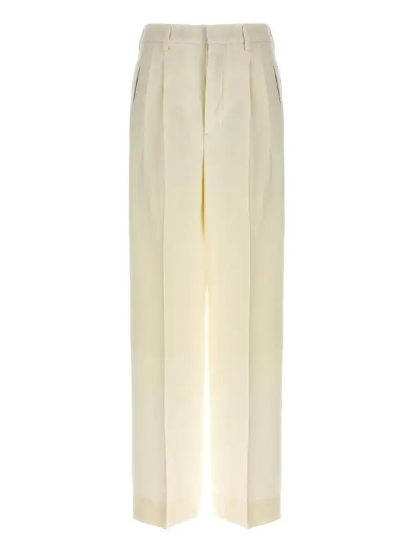 Ami Straight-leg Tailored Trousers - Nude