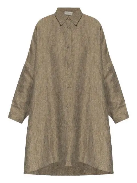 Officine Générale Linen Shirt - Brown