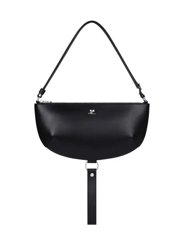 COURREGES Courrèges Holy Eclipse Zipped Shoulder Bag - Black