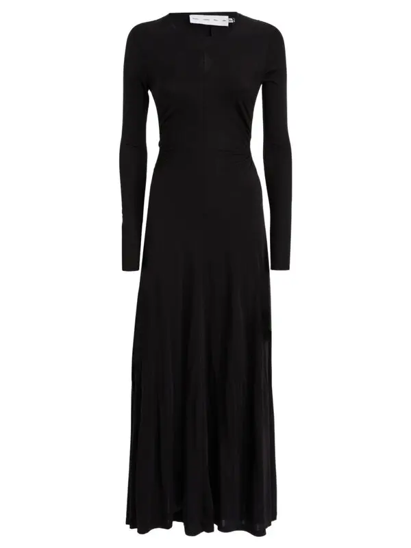 Proenza Schouler Knitted Backless Maxi Dress - Black