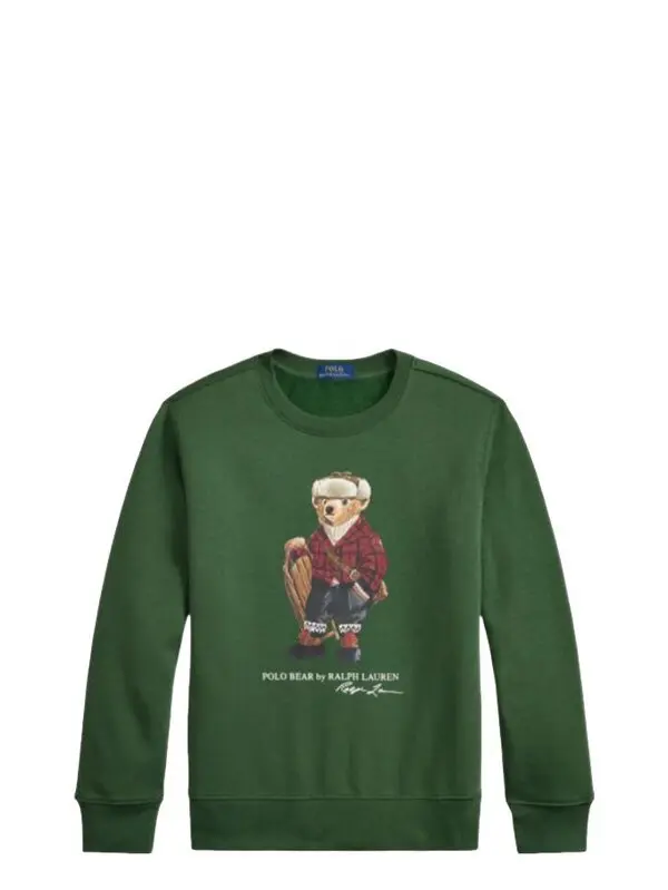 Polo Ralph Lauren Graphic Fleece Sweatshirt - Bear Bottle Green