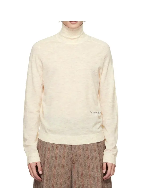 J.W.ANDERSON Logo Turtleneck Sweater - Off White