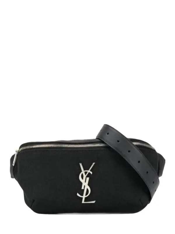 Saint Laurent Monogram Belt Bag - Black