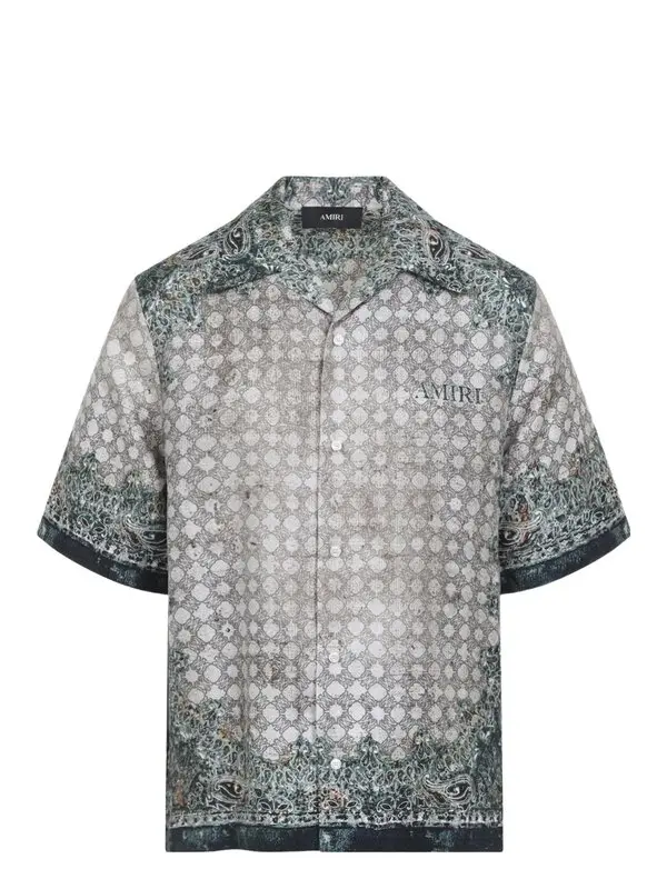 Amiri Bandana Print Short Sleeve Shirt - Multi