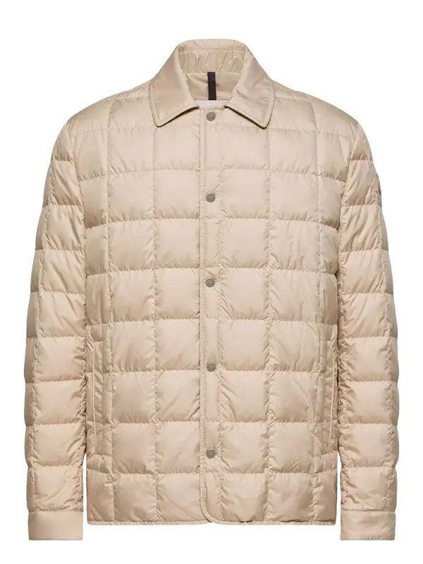 Moncler Castellana Down Shirt Jacket - Beige