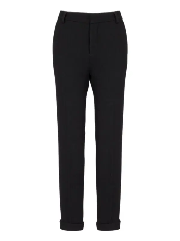 Balmain High-rise Tapered Trousers - Black