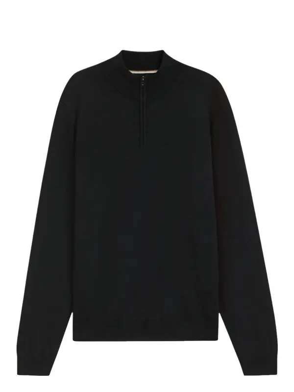 Hugo Boss Half-zip Jumper - Black