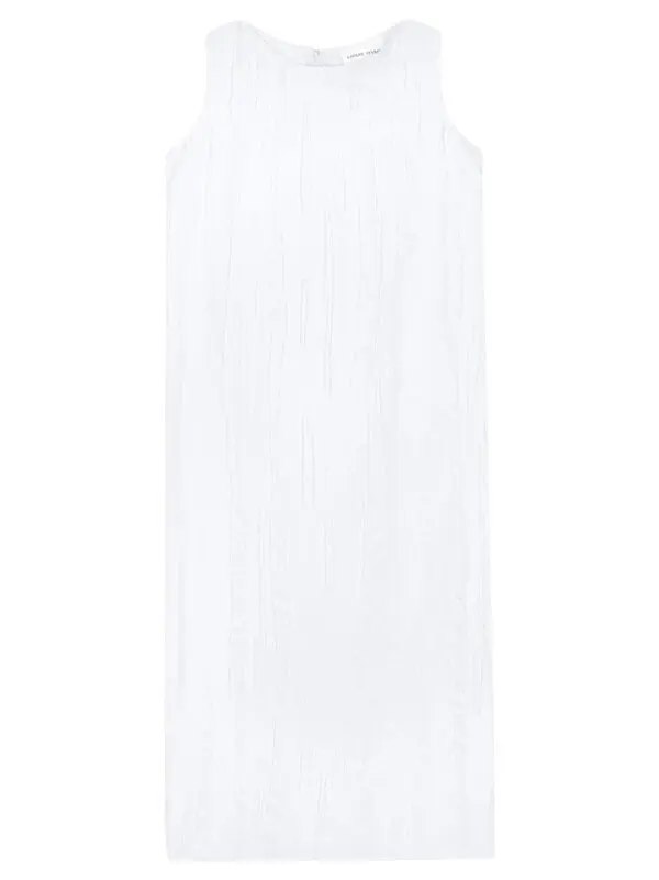 Loulou De Saison Sleeveless Round Neck Midi Dress - Ivory