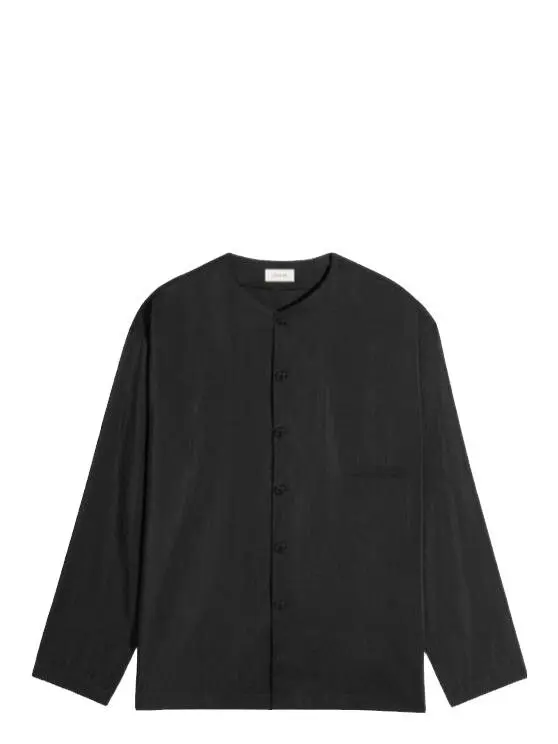 LEMAIRE Button-up Long-sleeved Shirt - Black