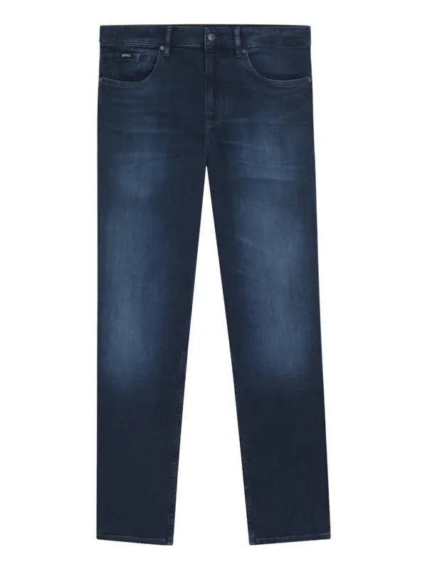 Hugo Boss Logo Patch Jeans - Dark Blue