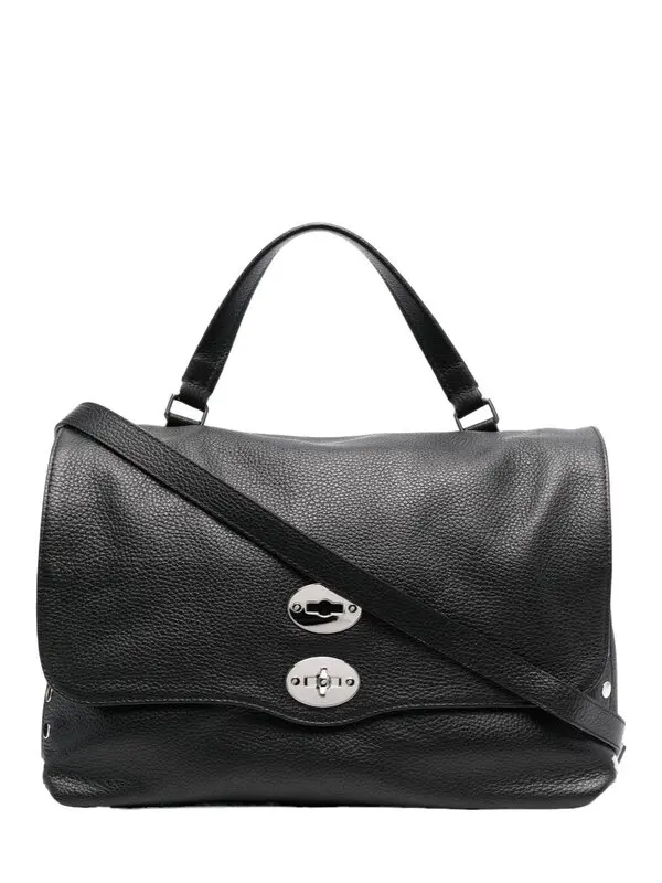 ZANELLATO Logo Shoulder Bag - Black