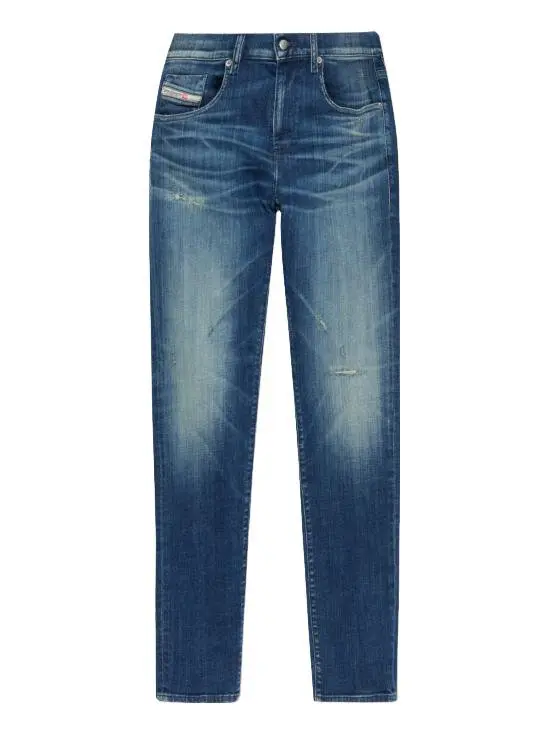 DIESEL® D-strukt Tapered Carrot Leg Jeans - Navy Blue