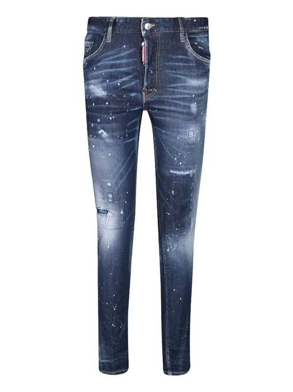 Dsquared2 Ripped Wash Super Twinky Jeans - Blue