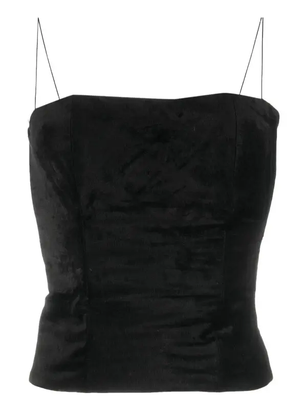 FORTE_FORTE Spaghetti Strap Camisole - Black