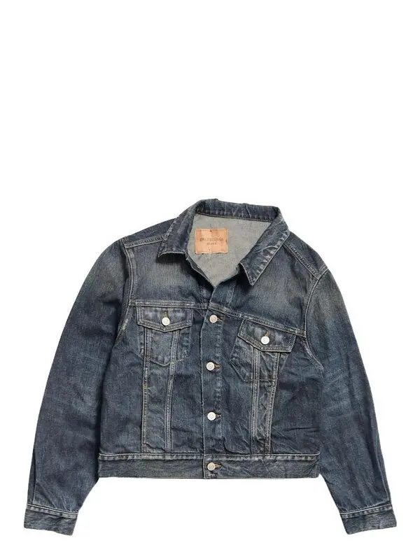Balenciaga Off-shoulder Jacket - Dark Blue