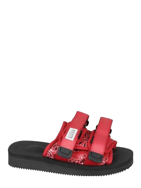 Suicoke Logo Slide Sandals - Black