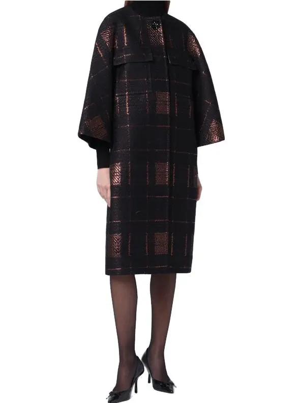 Max Mara Cocoon Coat - Black