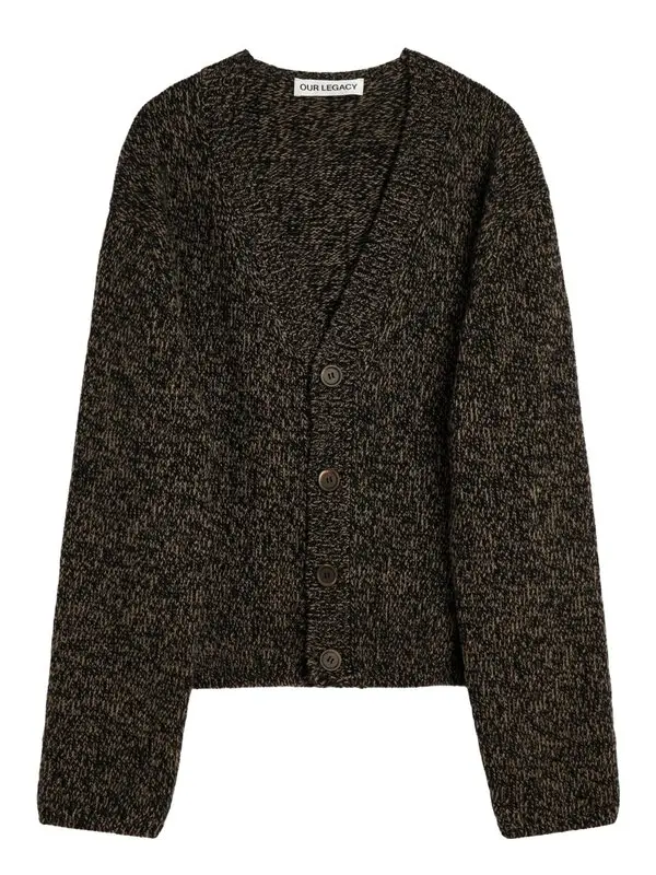 Our Legacy Academy V-neck Cardigan - Black
