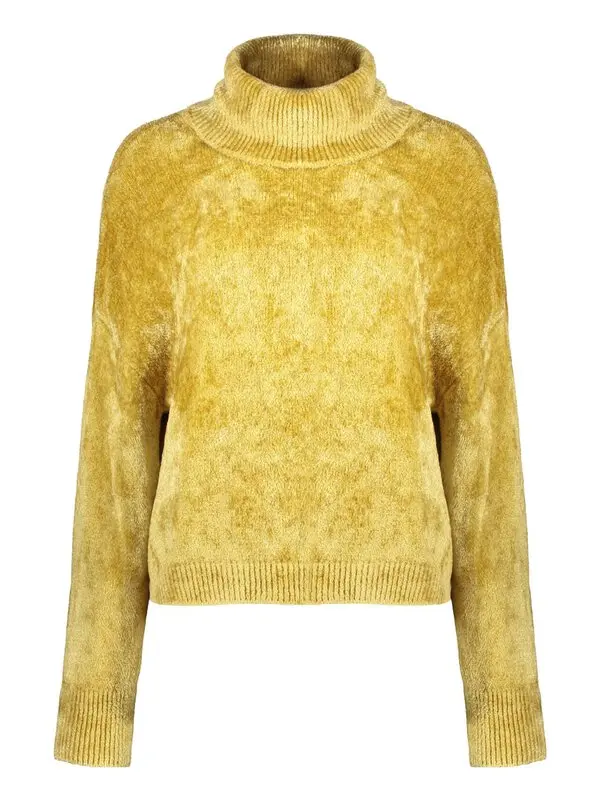 Herno Turtleneck Knitted Jumper - Yellow