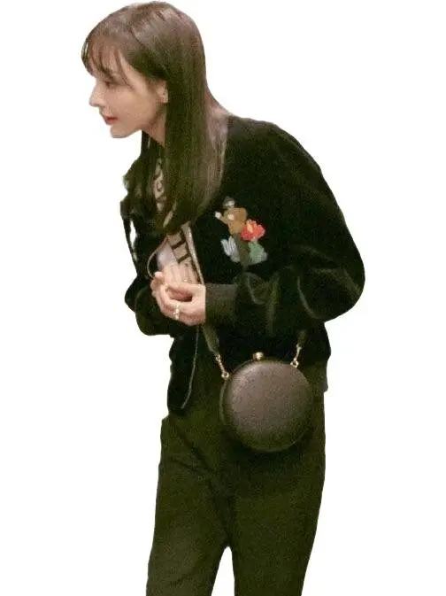 Stella McCartney Embellished Monogram Shoulder Bag - Black