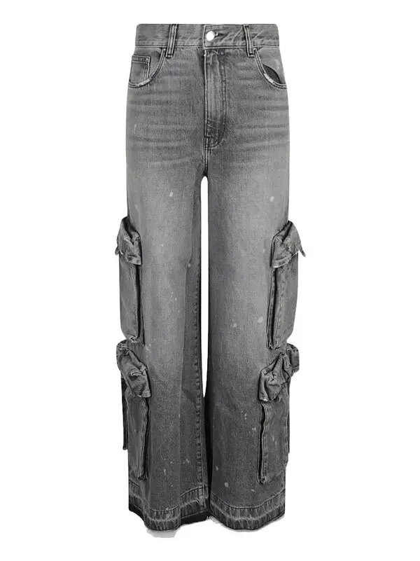 Amiri Straight Leg Jeans - Gray