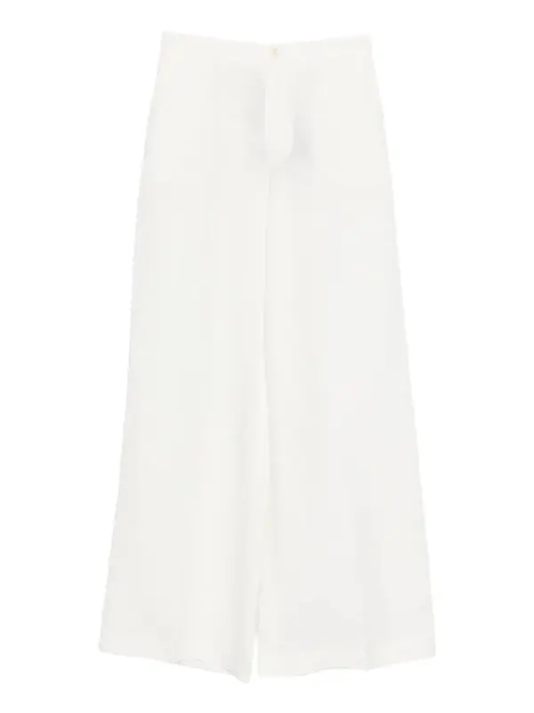 TWINSET Wide-leg Tailored Trousers - White