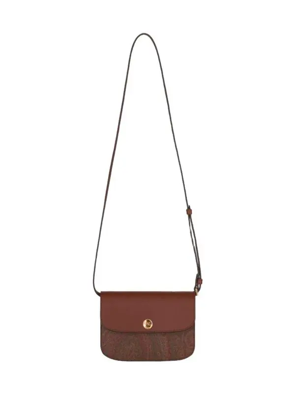 Etro Logo Shoulder Bag - Brown