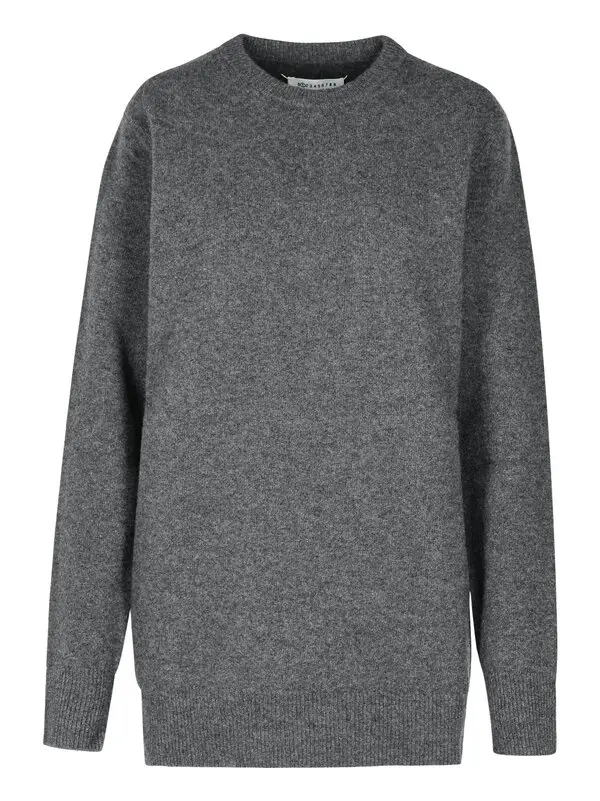 MAISON MARGIELA Embroidered Crewneck Sweater - Black