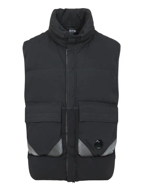 C.P. COMPANY Chrome-r Gilet Jacket - Black