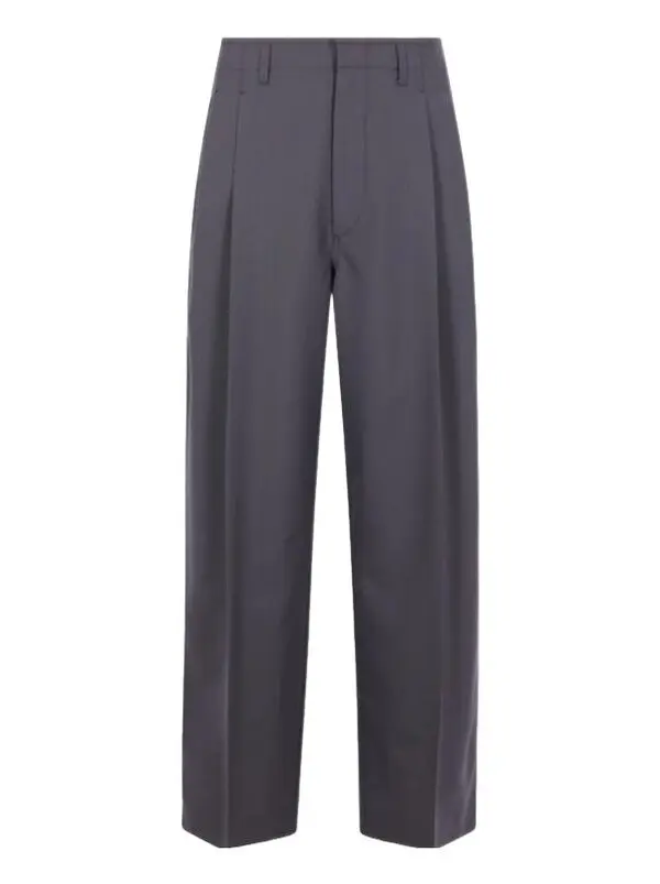 LEMAIRE Pleated Tailored Trousers - Black