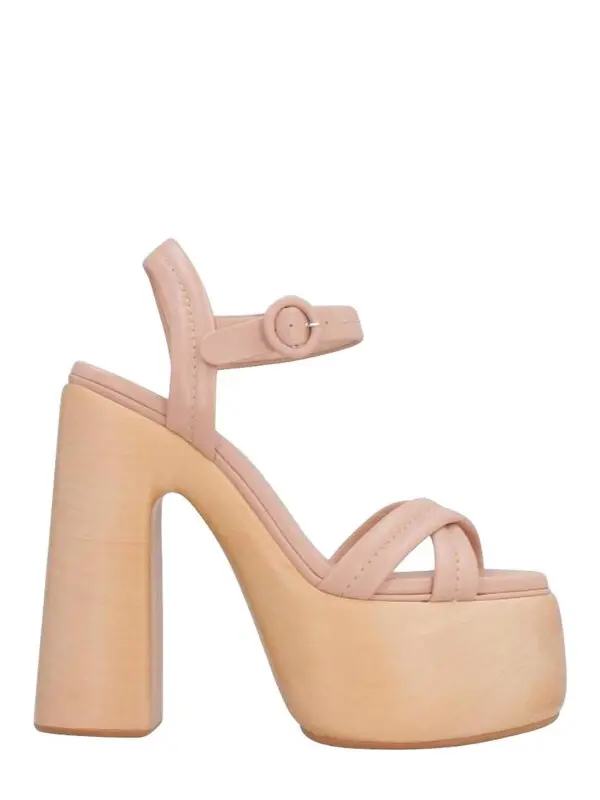 Casadei Platform Slingback Sandals - Nude