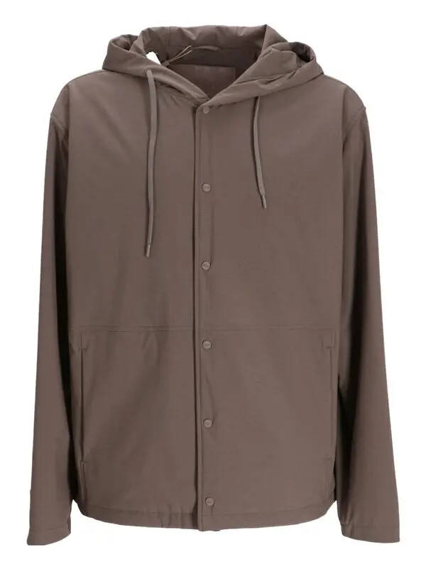 Herno Hooded Button-fastening Jacket - Green