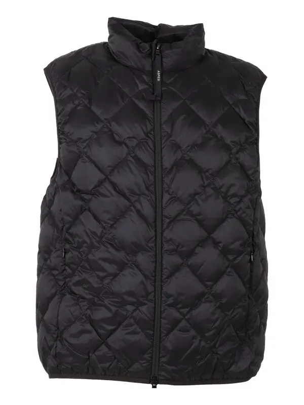 Aspesi Quilted Sleeveless Vest - Black