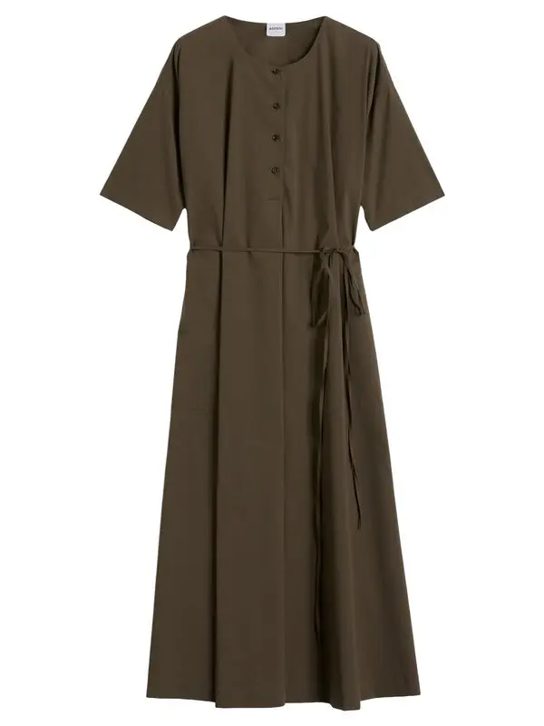 Aspesi Button-down Short-sleeved Dress - Brown