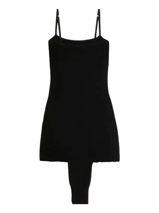 Dolce & Gabbana Knitted Tank Top With Integrated Bottoms - Black