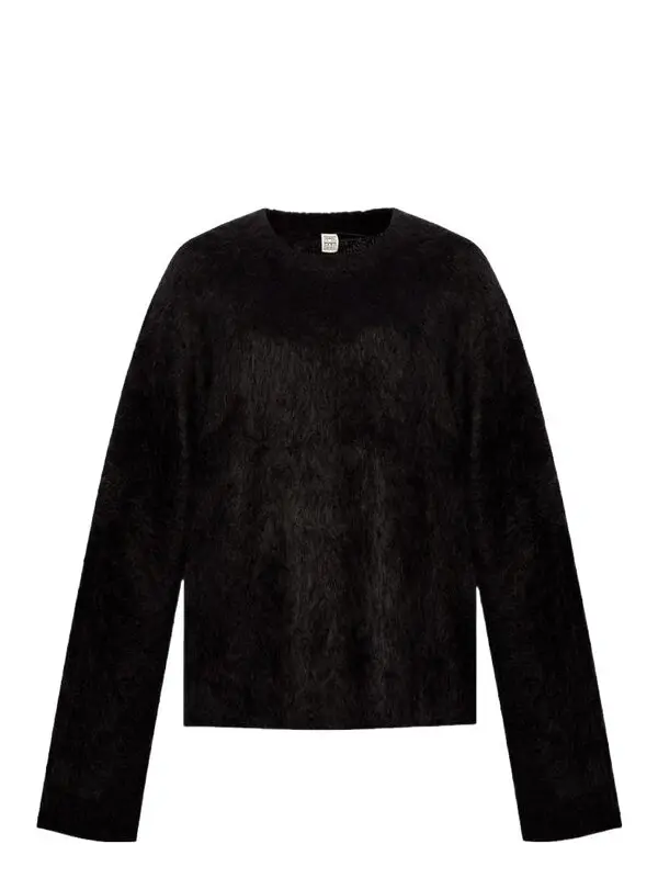 TOTEME Oversized Fur Jumper - Black