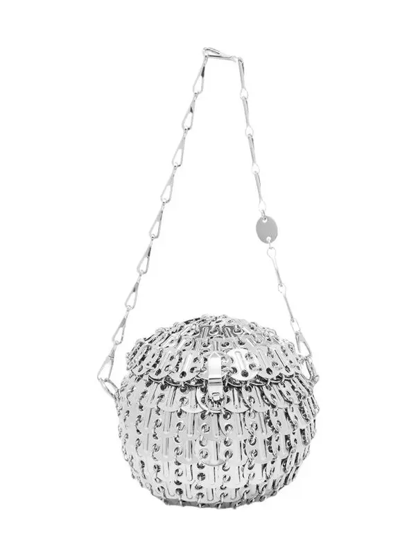 Rabanne 1969 Chainmail Ball Shoulder Bag - White